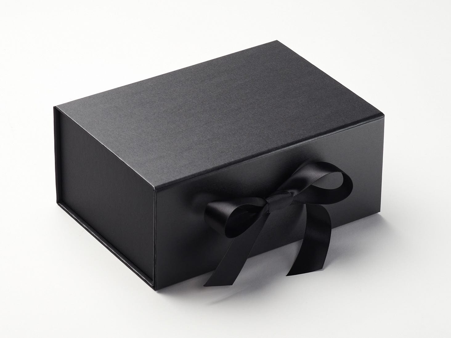 Black A5 Deep Luxury Folding Gift Box with changeable ribbon Sample ...