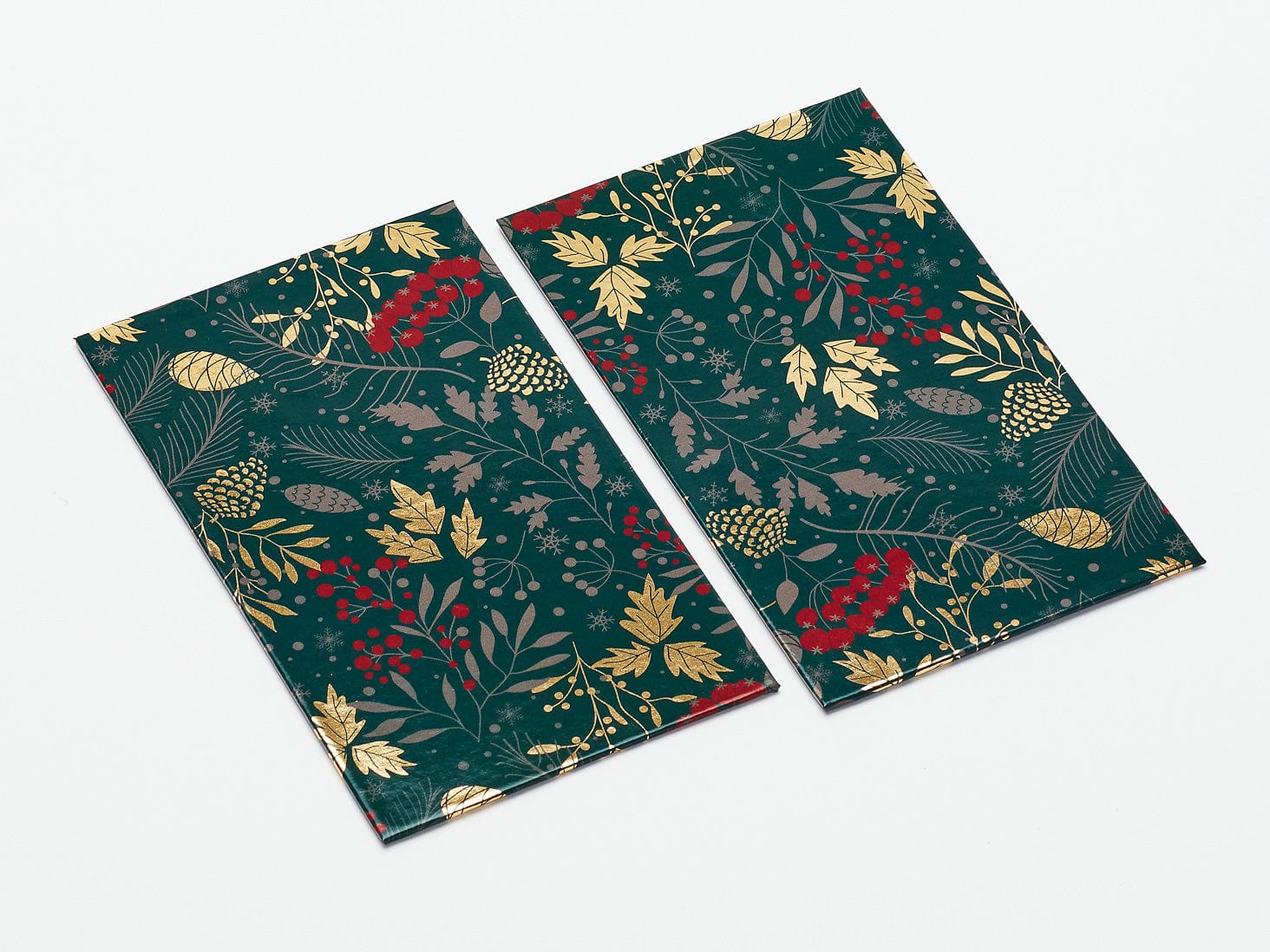 Forest Green Xmas Pine Cone Side Panels For A5 Deep Gift Boxes ...