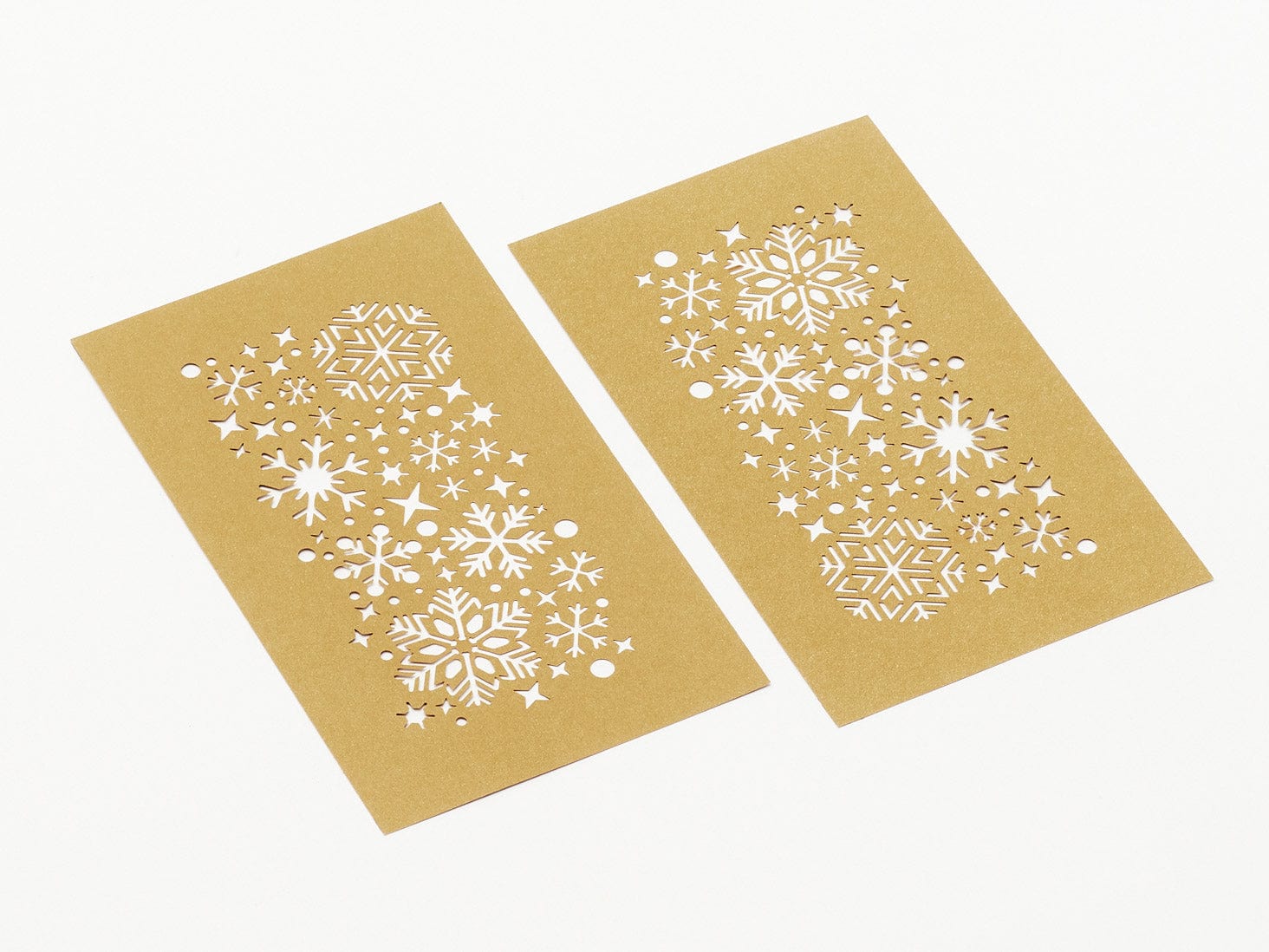 Gold Snowflakes FAB Sides® A5 Deep Panels Pack of 24 | Foldabox ...