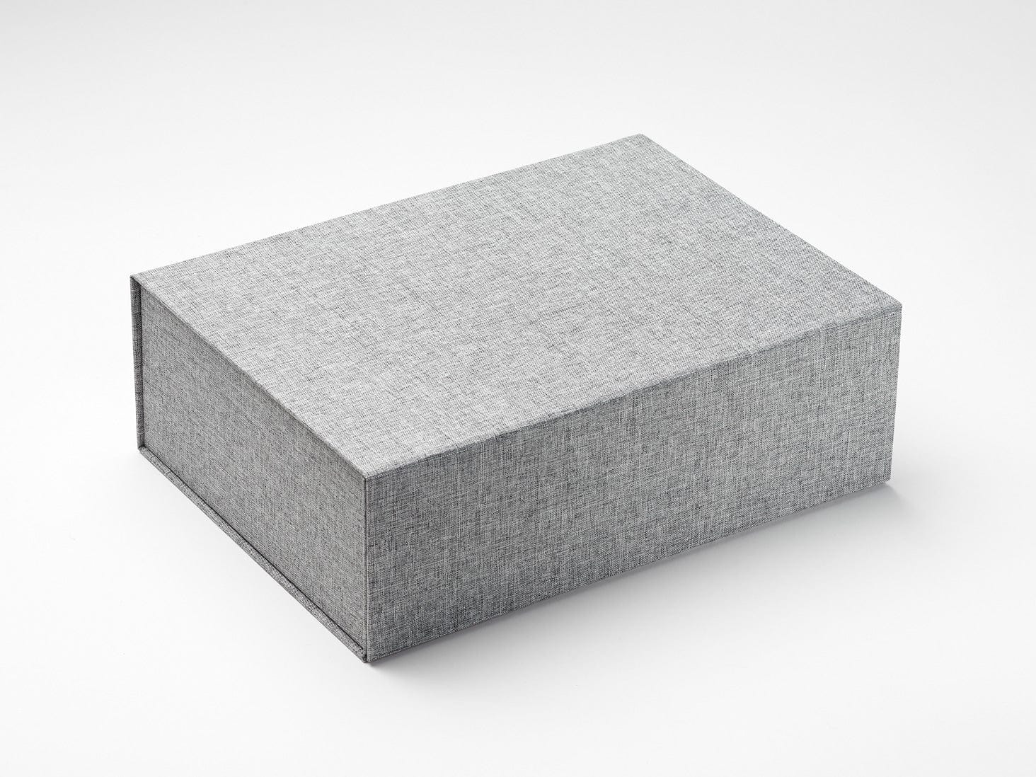 Grey Linen A4 Deep Luxury Folding Gift Box No Magnets Sample | Foldabox ...
