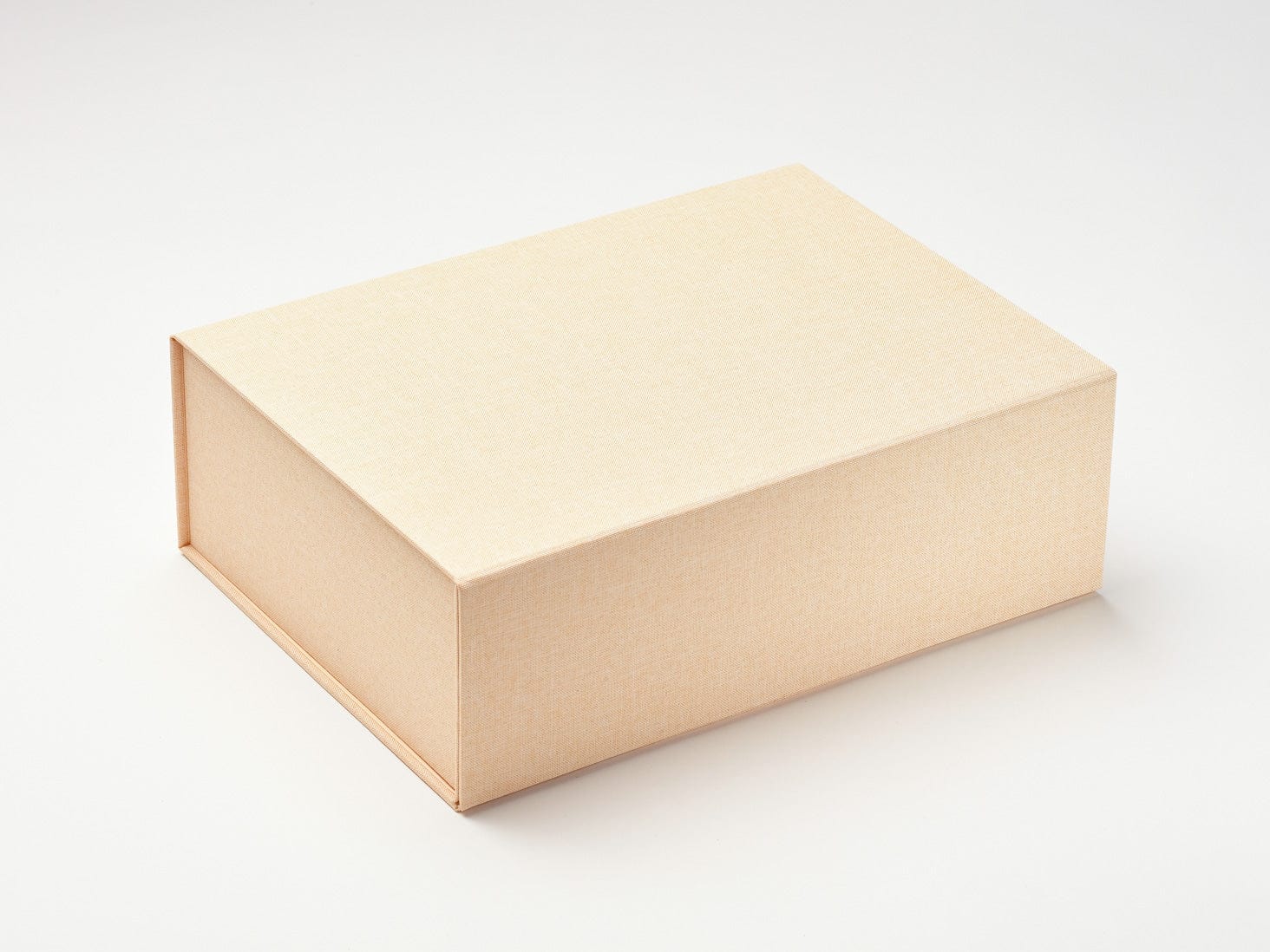 Hessian Linen A4 Deep Luxury Folding Gift Box No Magnets | Foldabox UK ...