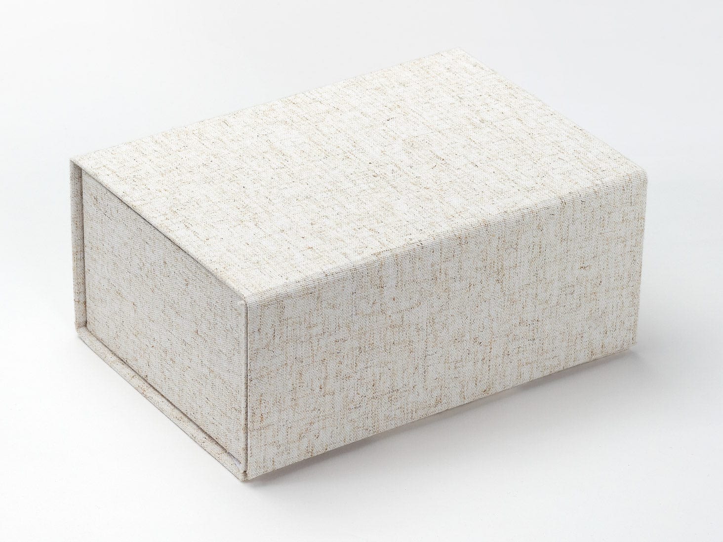 Natural Linen A5 Deep Luxury Folding Gift Box Sample | Foldabox UK and ...