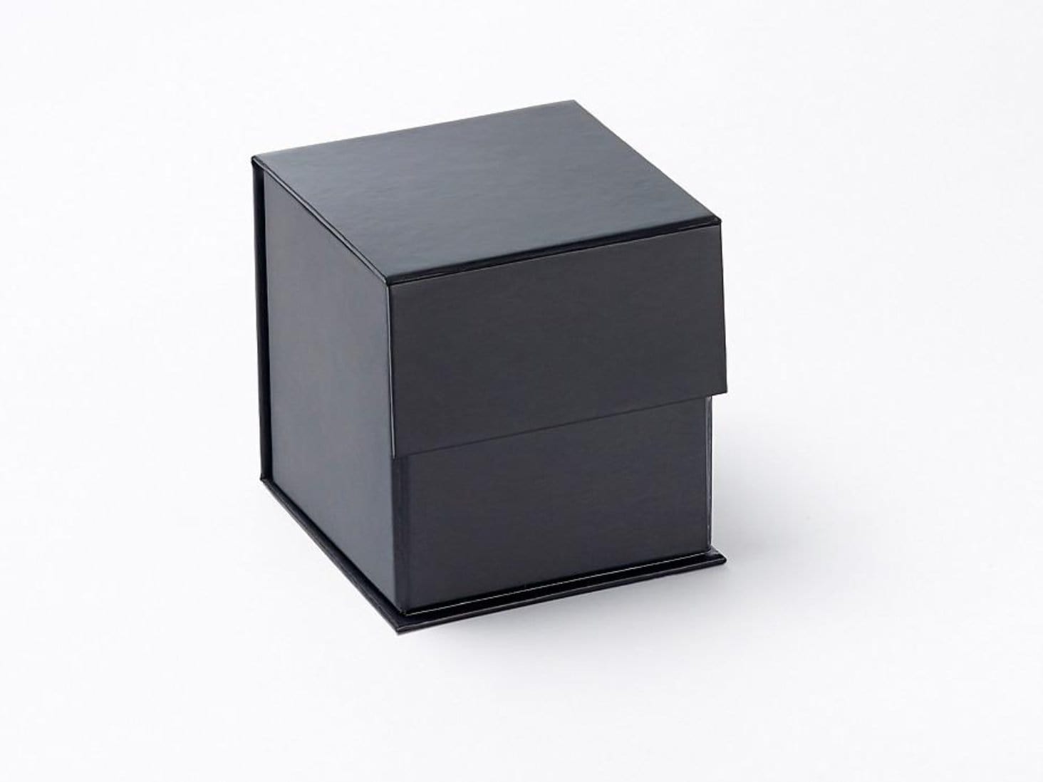 Black Small Cube Gift Boxes | Luxury Folding Packaging (No Ribbon ...