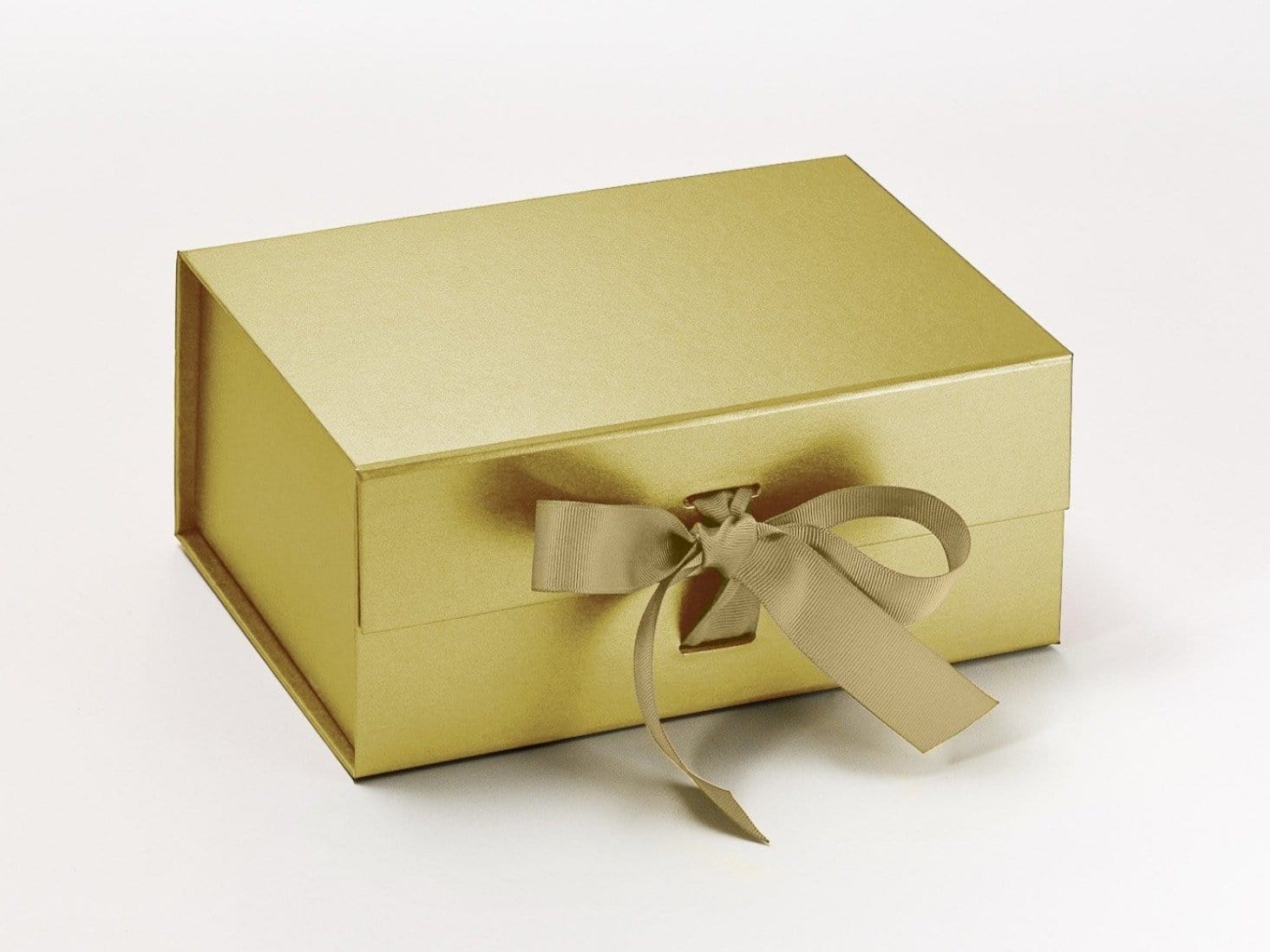 Sample Gold A5 Deep Gift Box with Changeable Ribbon | Foldabox UK and ...