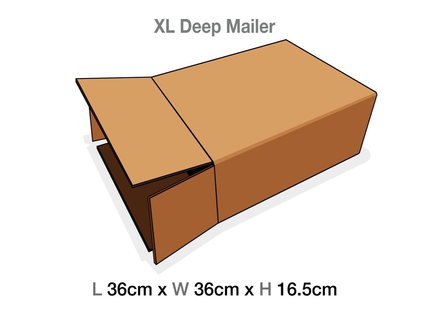 Extra Large Deep Gift Box Protective Kraft Corrugated Mailing Cartons ...